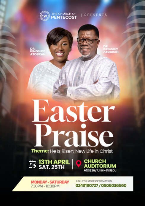 Copy of Easter Praise Poster Design Template | PosterMyWall
