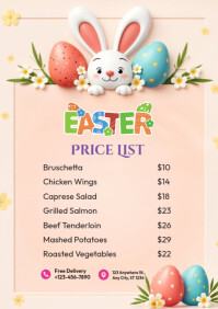 Easter Price List Template | PosterMyWall