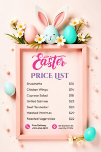 Easter Price List Template | PosterMyWall