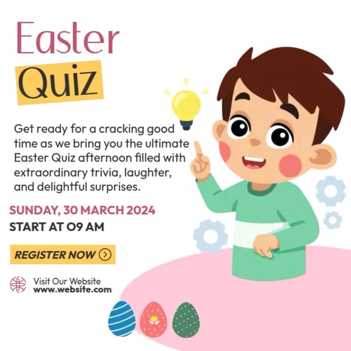Easter Quiz Template | PosterMyWall