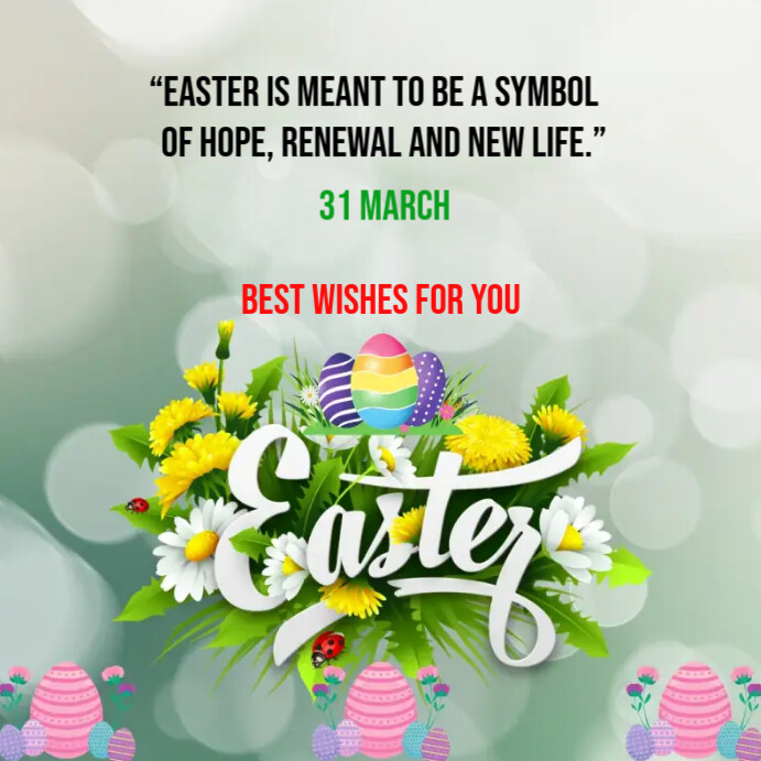 Easter Quotes Template | PosterMyWall