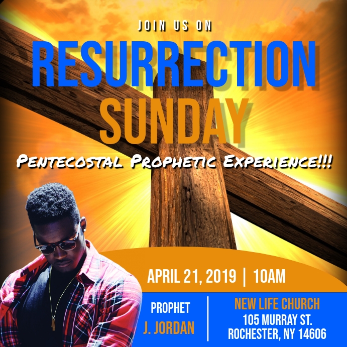 Copy of EASTER RESURRECTION CHURCH FLYER | PosterMyWall