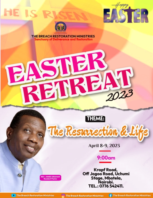 Plantilla de Easter Retreat | PosterMyWall