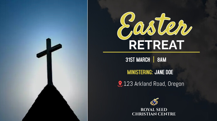 EASTER RETREAT Template | PosterMyWall