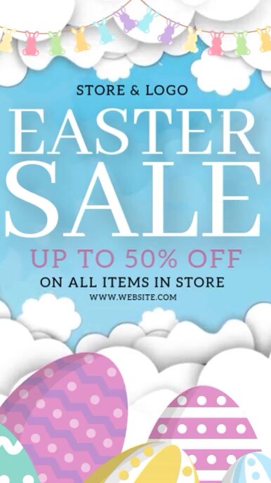 Easter Sale ad design template | PosterMyWall