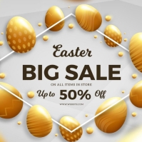 EASTER SALE AD SOCIAL MEDIA TEMPLATE | PosterMyWall