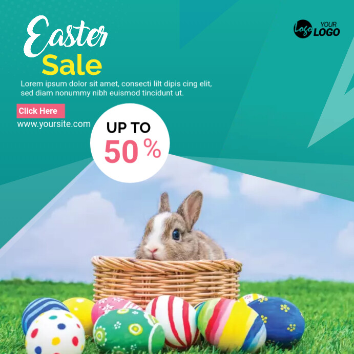 Easter Sale ads Instagram Post Template | PosterMyWall