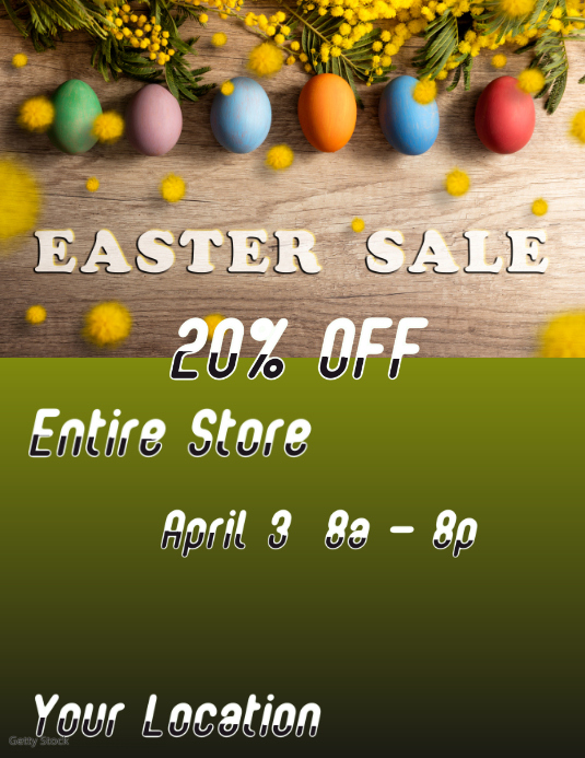 Easter Sale Template | PosterMyWall