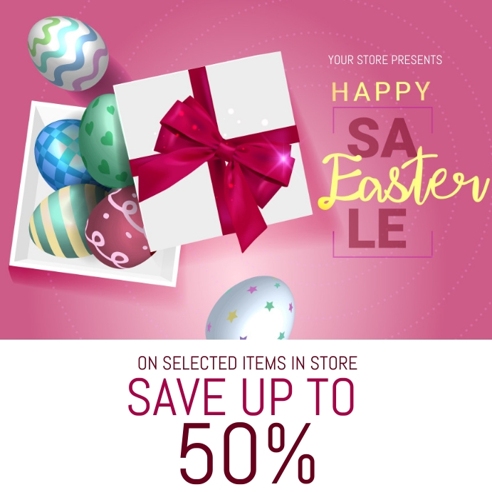 EASTER Sale Event Flyer Template | PosterMyWall