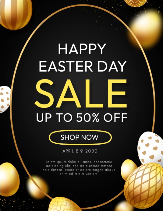 Easter Sale Flyer Template | PosterMyWall