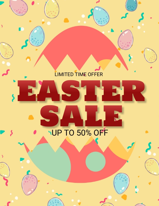 Easter Sale Flyer Template | PosterMyWall