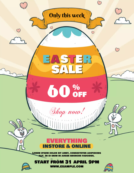 Easter Sale Flyer Template | PosterMyWall
