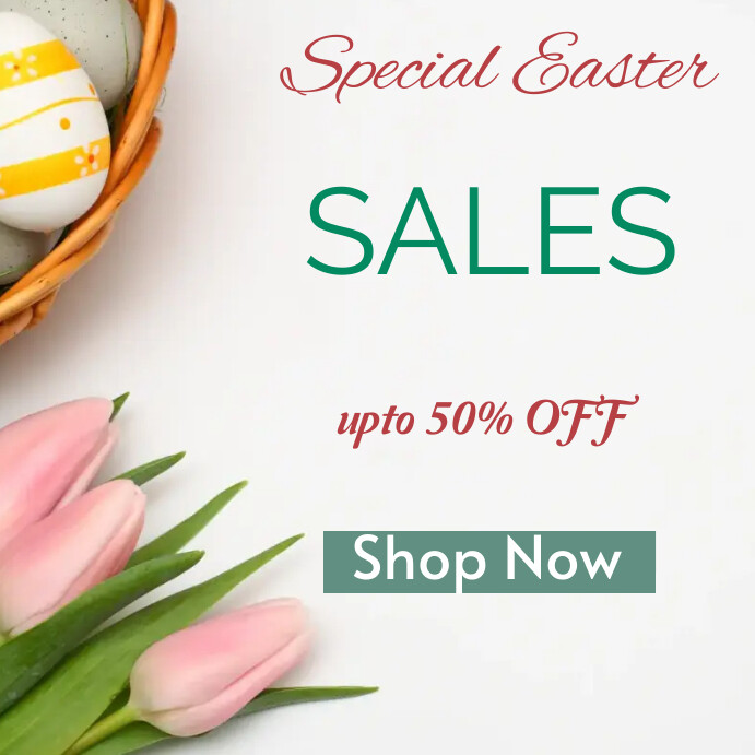 Easter sale flyer discount Template | PosterMyWall
