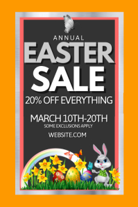 EASTER WEEKEND SHOP SALE DESIGN TEMPLATE | PosterMyWall