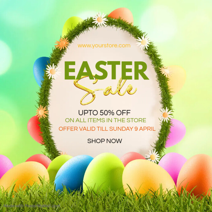 Easter Sale Instagram post Template | PosterMyWall