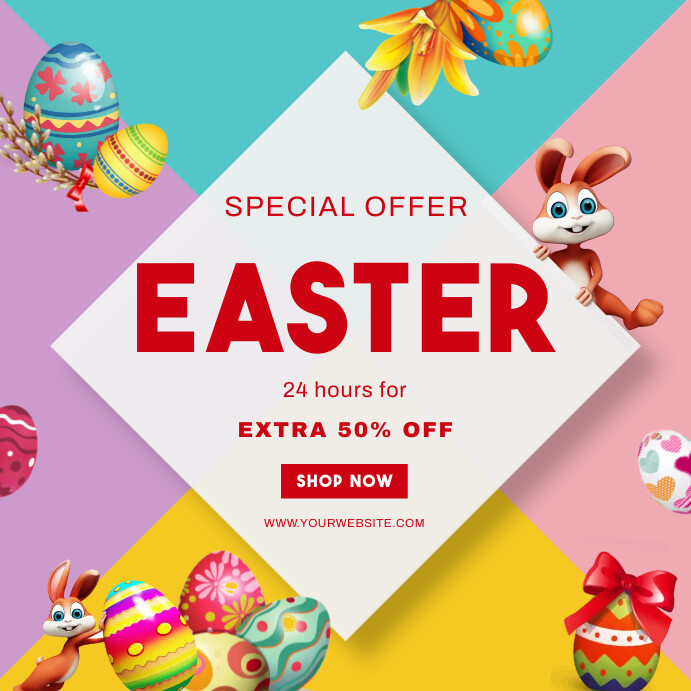 Easter Sale Instagram Post Template | PosterMyWall