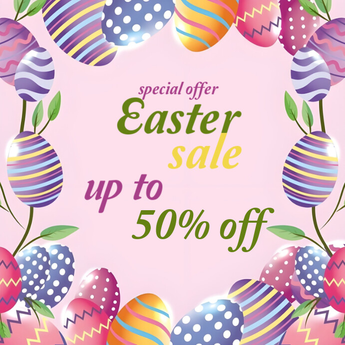 Easter Sale Instagram Post Template | PosterMyWall