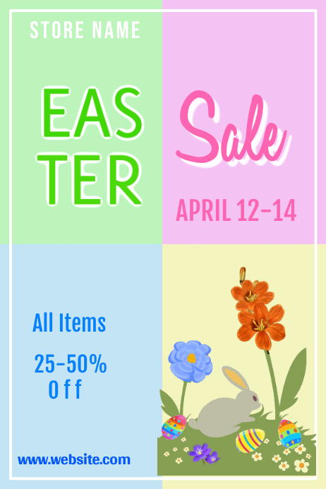 Easter Sale Poster Template | PosterMyWall