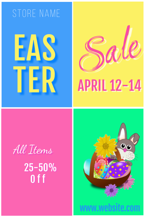 Easter Sale Poster Template | PosterMyWall
