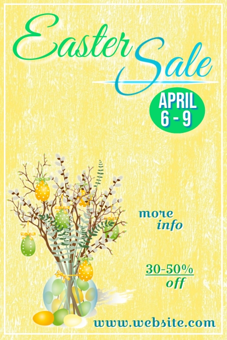 Modèle Easter Sale Poster | PosterMyWall