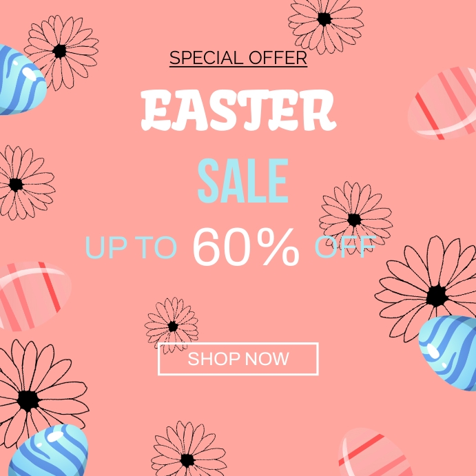 Plantilla de Easter sale poster | PosterMyWall
