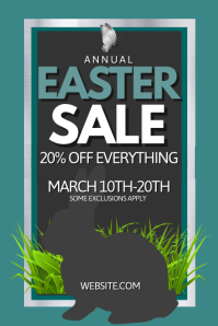 EASTER WEEKEND SHOP SALE DESIGN TEMPLATE | PosterMyWall