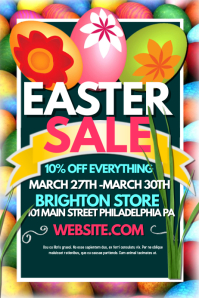 EASTER WEEKEND SHOP SALE DESIGN TEMPLATE | PosterMyWall