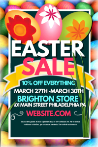 EASTER WEEKEND SHOP SALE DESIGN TEMPLATE | PosterMyWall