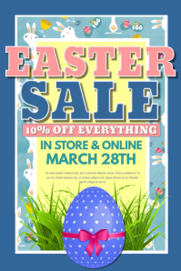 EASTER WEEKEND SHOP SALE DESIGN TEMPLATE | PosterMyWall