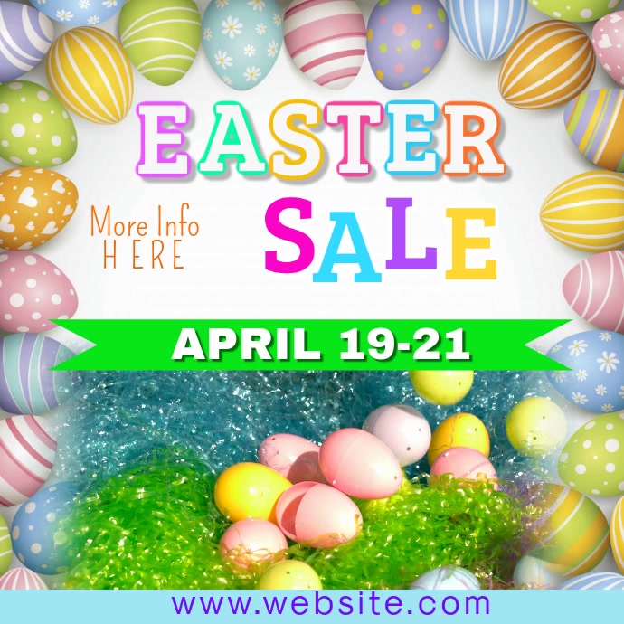 Easter Sale Video Template | PosterMyWall