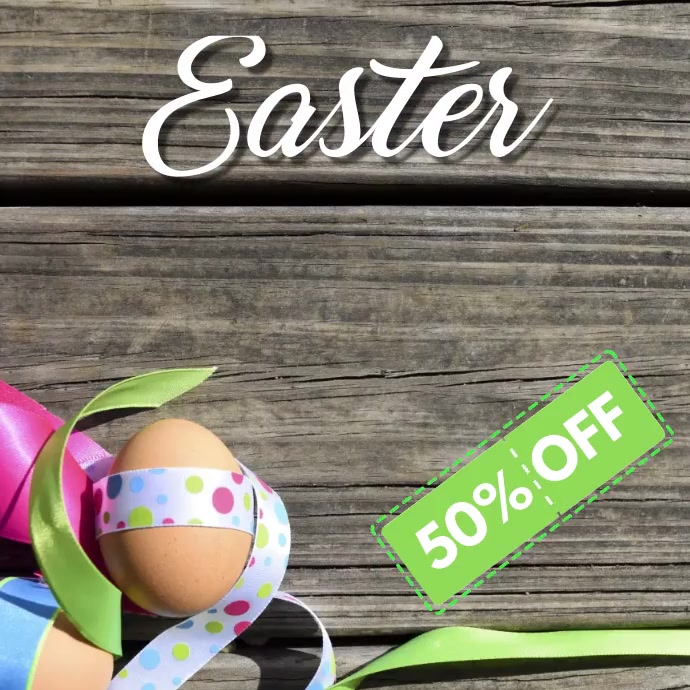 Easter Sale Video Template | PosterMyWall