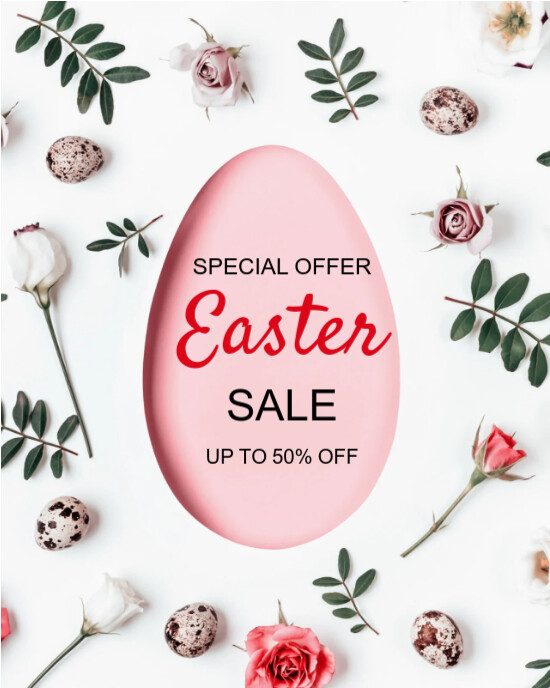 Copy of Easter Sales discount Template | PosterMyWall
