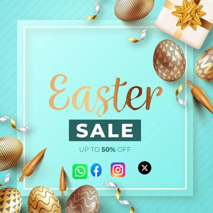 Easter sales flyer template | PosterMyWall