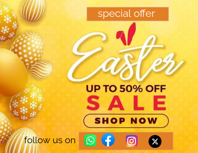 Easter sales flyer template | PosterMyWall