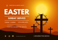 resurrection sunday service poster Template | PosterMyWall