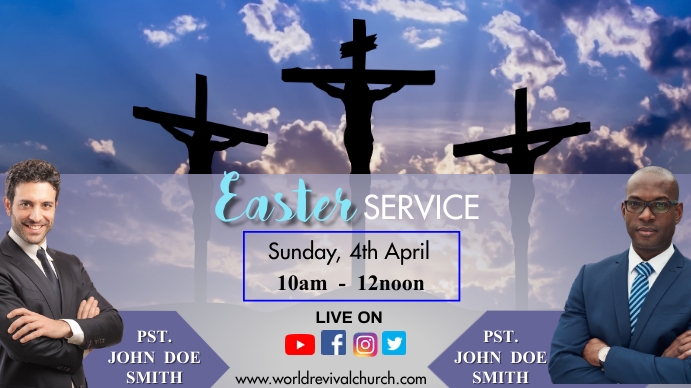 Easter Service Template | PosterMyWall