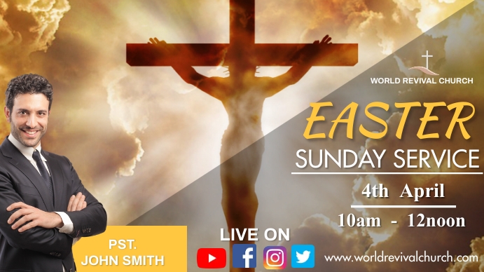 Easter Service Template | PosterMyWall