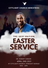 Church Easter Service Flyer Template | PosterMyWall