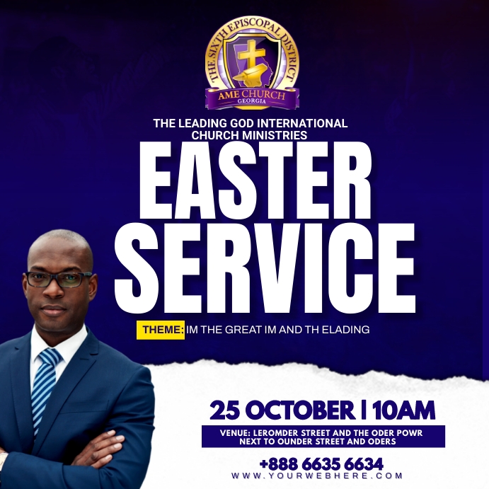 easter service Template | PosterMyWall