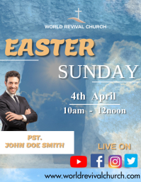 Easter service Template | PosterMyWall