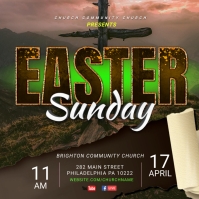 easter service Template | PosterMyWall