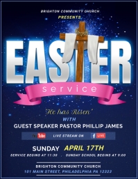 Easter Service Template | PosterMyWall