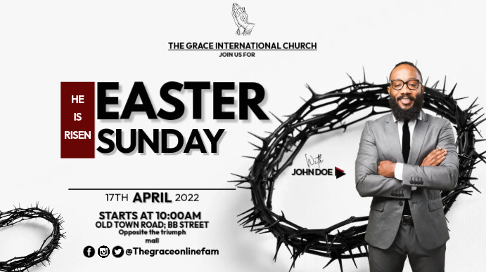 easter service Template | PosterMyWall