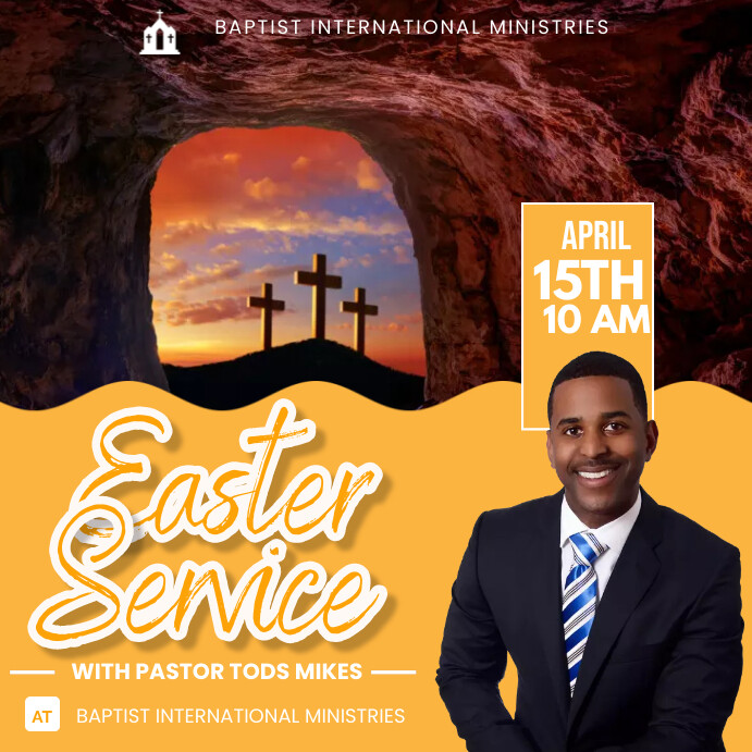 easter service flyer Template | PosterMyWall