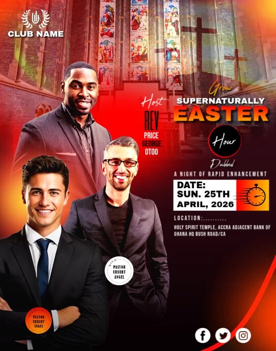 Easter Service Flyer Template | PosterMyWall