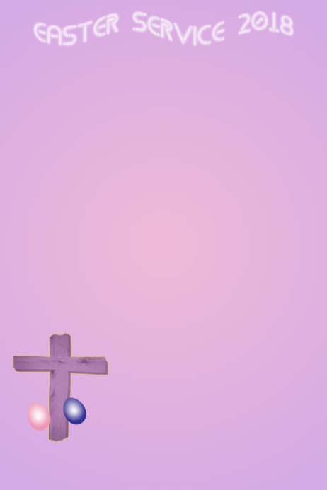 Easter Service 2018 Template | PosterMyWall