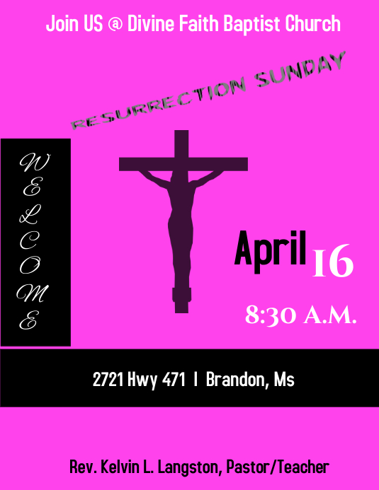 easter service Template | PosterMyWall