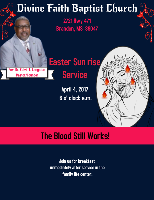 Easter service Template | PosterMyWall