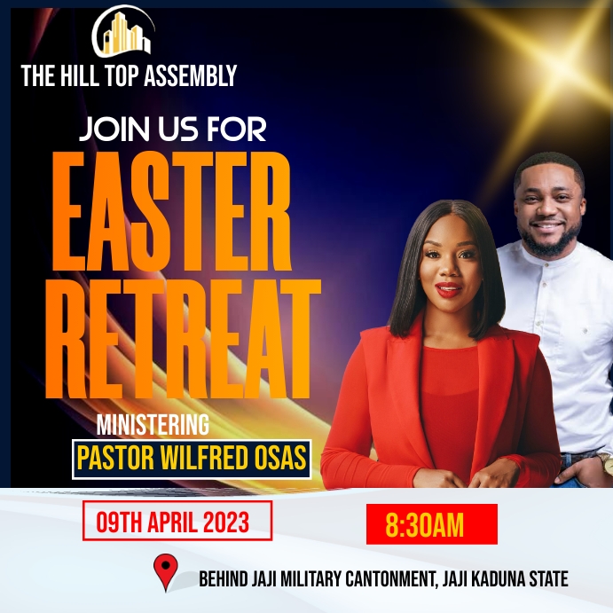 Easter service flyer template | PosterMyWall