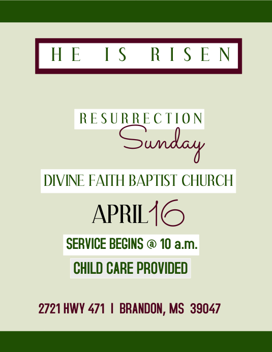 easter service Template | PosterMyWall